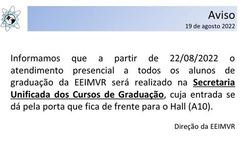 Atendimento Presencial Na Secretaria Unificada Dos Cursos De Graduação