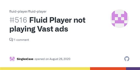 Fluid Player Not Playing Vast Ads · Issue 516 · Fluid Playerfluid Player · Github