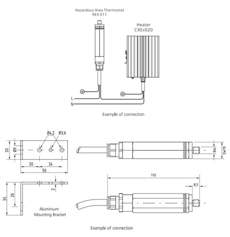Rex011 Electrical Enclosure Heater For Cabinet Explosion Proof Saipwell