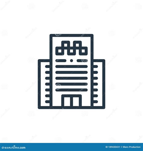 Office Vector Icon Isolated On White Background Outline Thin Line Office Icon For Website