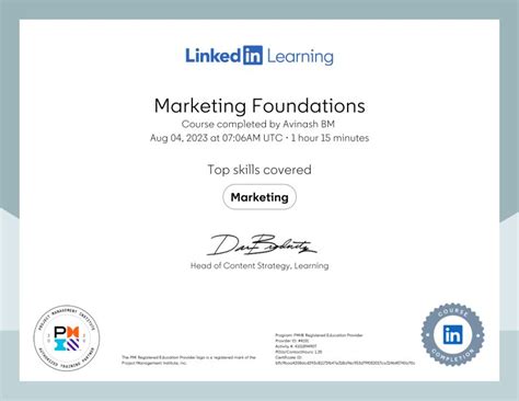 Avinash Bm On Linkedin Certificate Of Completion