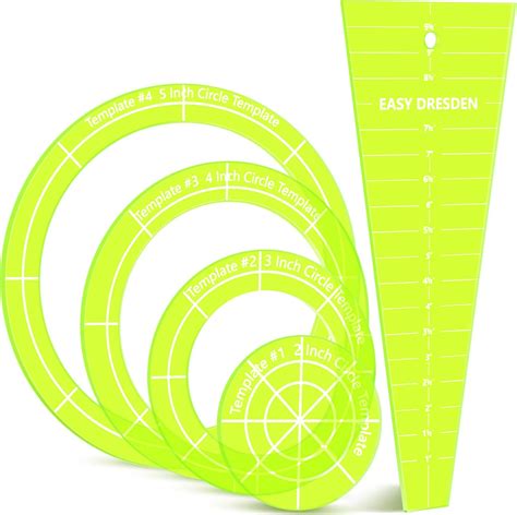 Bequilter Circle Magic Quilting Template Set 5 And 10
