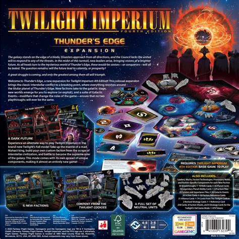 Twilight Imperium Fourth Edition Thunders Edge Pre Order Board
