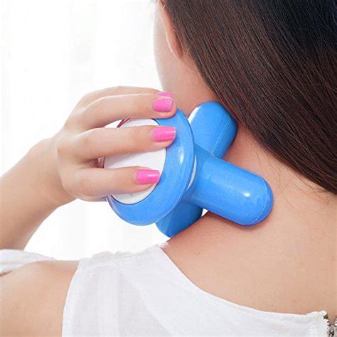 Elemarttm Electric Portable Hand Held Mini Massager Tripod Shape With