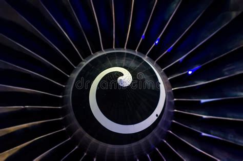 Close Up Of Jet Engine Engine Maintenance Stock Image Image Of