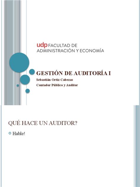 Parte I Concepto De Auditóría Y Tipos De Auditoría Pdf Auditoría