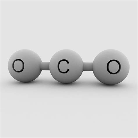 Co2分子结构3d打印模型