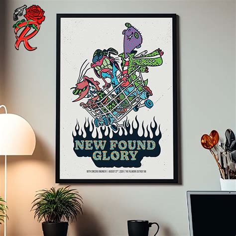 New Found Glory Vip Poster Show At The Fillmore Detroit Mi On August 27