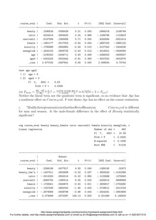 Econometrics Homework Help PDF