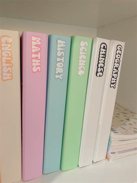 Customisable School Notebook Subject Labels Back To School Organisation Etsy