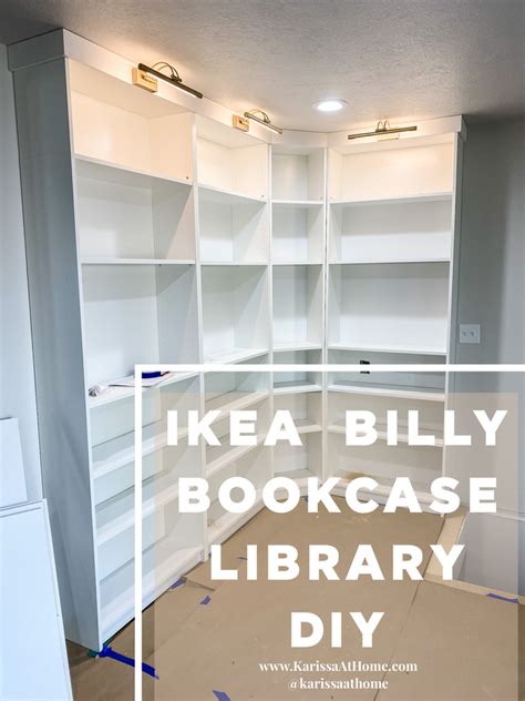 how to turn ikea billy bookcases into a built in home library how can