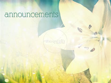 ShareFaith Media Easter Sunday Lily PowerPoint ShareFaith Media