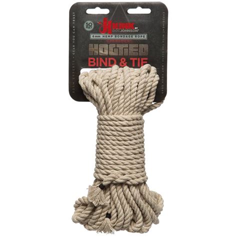 Kink Hogtied Bind And Tie 6mm Hemp Bondage Rope 50 Feet цена