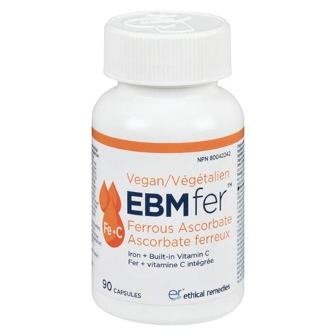 Healthsnap Ebmfer Ferrous Ascorbate Iron Therapy 90 Capsules