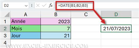 Date Year Month Day Function In Excel