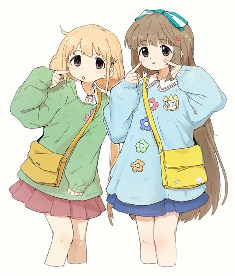 Futaba Anzu And Yorita Yoshino Idolmaster And 1 More Drawn By Nendo23