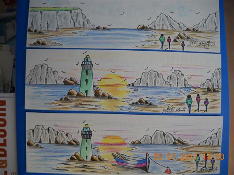 Marques page à l aquarelle Création Eliane
