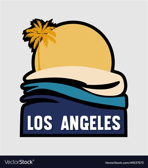 Los Angeles California United States Royalty Free Vector
