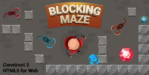 Blocking Maze Game Construct 3 C3P HTML5 Endless Game Gplcode Net