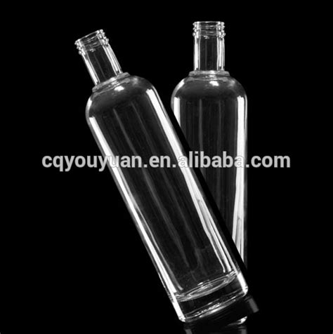 라운드 와인 병 750 Ml 투명 750ml 유리 주류 병 높이 의 고품질 라운드 와인 병 750 Ml 투명 750ml 유리 주류 병 높이