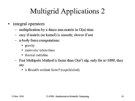 Multigrid Methods And Applications Paul Heckbert Computer Science
