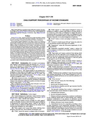 Fillable Online Docs Legis Wisconsin Chapter DCF Docs Legis Wisconsin Fax Email Print