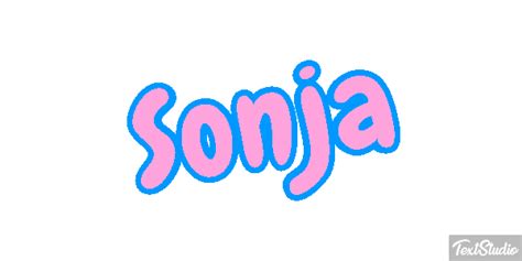 Sonja Name Animated  Logo Designs