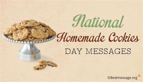 October 1 National Homemade Cookies Day Messages Quotes Homemade