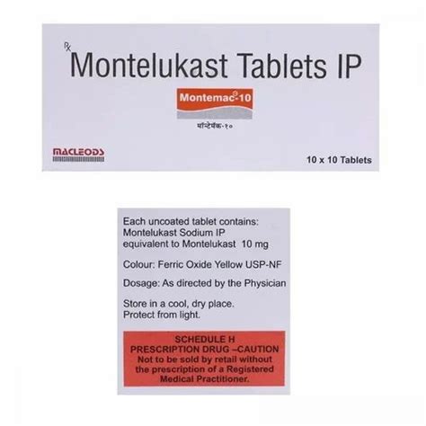 10 Mg Montelukast Tablets Ip At ₹ 270box Pune Id 2851212639691