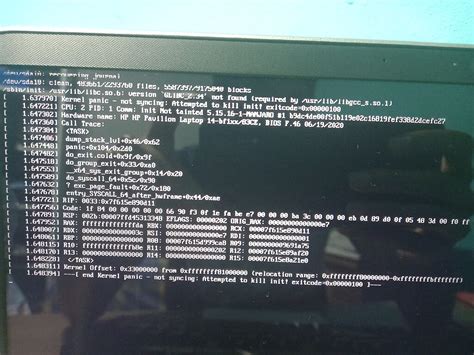 Kernel Panic Not Syncing Attempted To Kill Init Exitcode0x00000100 Support Manjaro