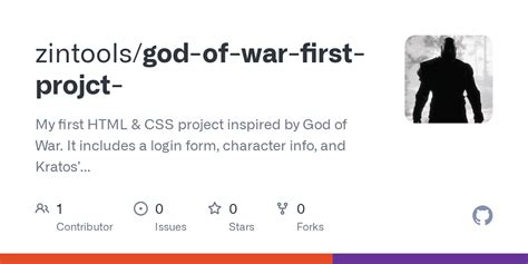Github Zintoolsgod Of War First Projct My First Html And Css Project