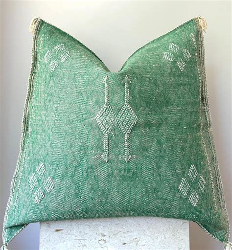 Aztec House Moroccan Cushions Green Cactus Silk Cushions Australia Aztec House