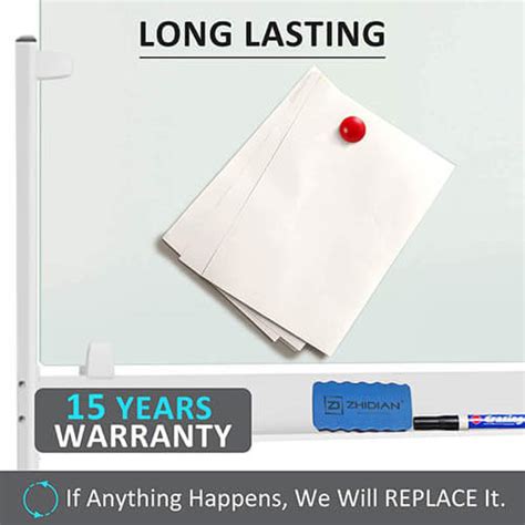 Mobile Glass Dry Erase Board With Stand Large Magnetic Whiteboard
