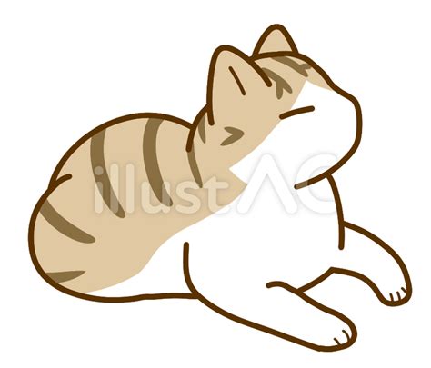 座る猫イラスト No 22502102／無料イラストフリー素材なら「イラストac」