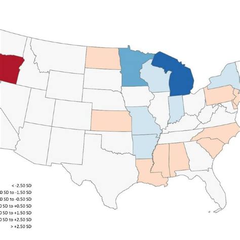 Choropleth Map Of Residuals From Multilevel Model With Co2 Emission