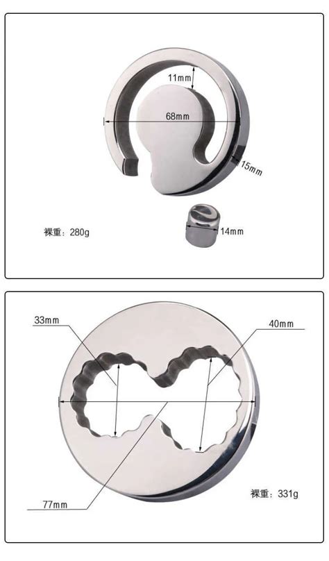Stainless Steel Scrotum Stretcher And Scrotum Pendant Set For Men