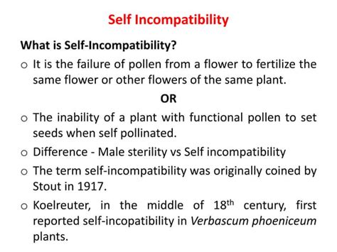 Self Incompatibility 2pdf