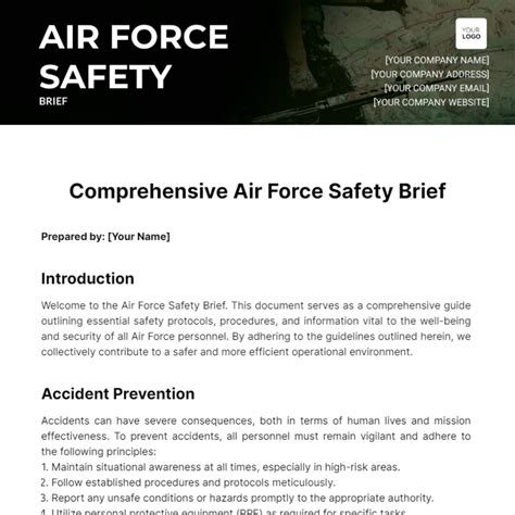 Safety Brief Topics Air Force At Molly Carmichael Blog