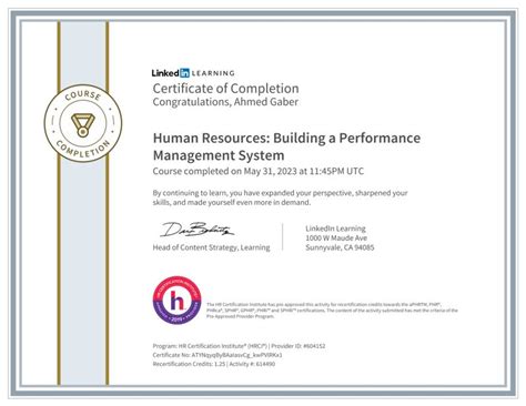 Ahmed Gaber On Linkedin Certificate Of Completion