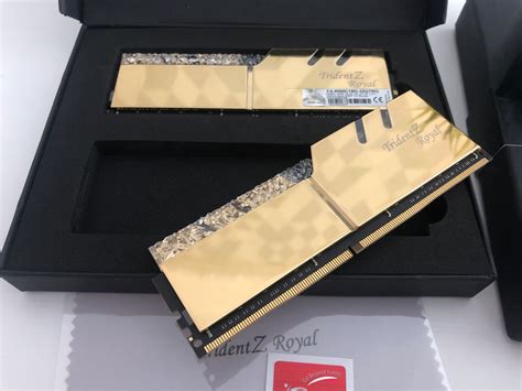 Оперативная память Ddr4 G Skill Trident Z Royal 32gb 2x16gb Kit 4000mhz Cl19 1 35v Gold F4