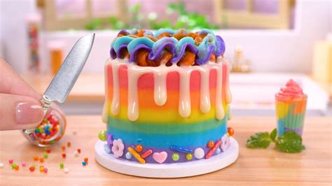 맛있는 초콜릿 케이크 🌈🍫🍫🌈 1000개 이상의 맛있는 미니어처 무지개 초콜릿 케이크 장식 레시피 1 Youtube