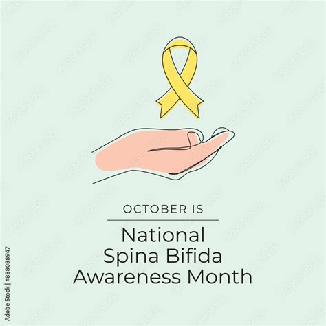 National Spina Bifida Awareness Month Vector Design Template Good For