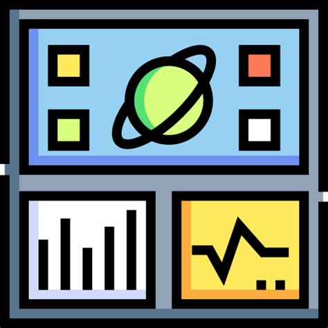 Monitor Detailed Straight Lineal Color Icon