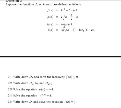 Sup2 Question 3 Suppose The Functions F G H StudyX