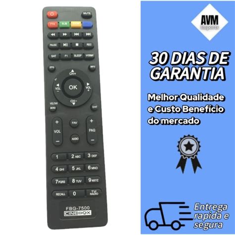 Kit Controle Remoto UNIVERSAL Para Receptor CINEBOX Todos Modelos