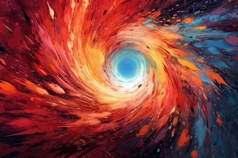 Premium Ai Image Whirlpool Of Abstract Colors And Textures On A Vivid Background Creating A