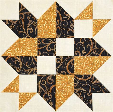 Winged Four Patch Quilt Block Pattern