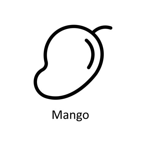 Mango Vector Outline Icons Simple Stock Illustration Stock 21500751 Vector Art At Vecteezy