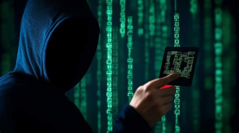 Mitigating Cybersecurity Risks Protecting Personal Information A Hooded Figure Looking At A