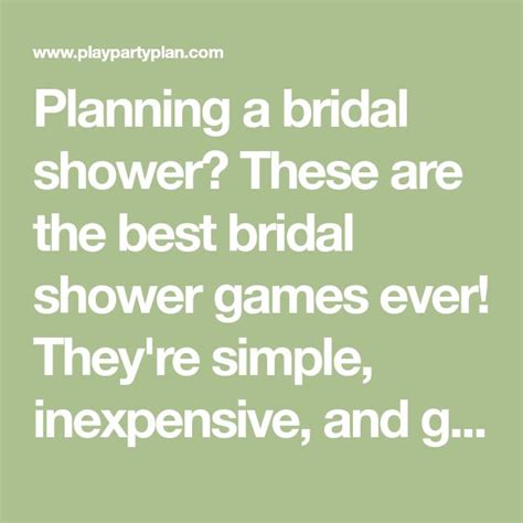 Planning A Bridal Shower These Are The Best Bridal Shower Games Ever